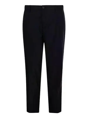 ENTRE AMIS Button Trousers - Black