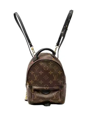 LOUIS VUITTON Louis Vuitton Monogram Mini Palm Springs Backpack Brown