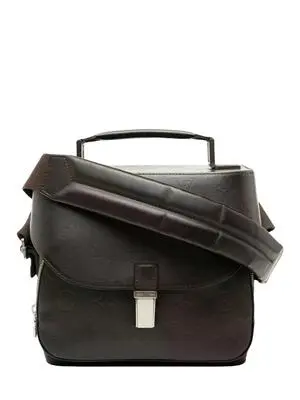 LOUIS VUITTON Monogram Glace Charly Satchel - Brown