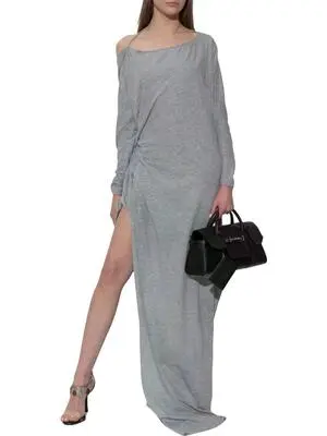 Dsquared2 Open Back Long Sleeve Dress - Grey