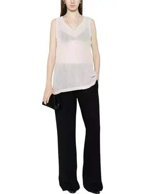 TOTEME TOTEME Crinkled Gauze Tank Top Pink