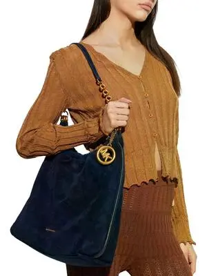 MICHAEL KORS Indie Logo-Charm Tote Bag
