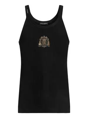 Dolce & Gabbana Cotton Tank Top - Black