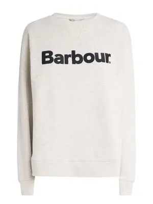 Barbour Logo Embroidered Cotton Jersey Sweatshirt - Grey