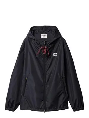 Miu Miu Hooded Technical Jacket - Blue