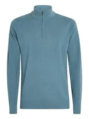 KJUS KJUS Merino Wool-Blend Walker Half-Zip Sweater