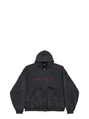 Balenciaga Cotton Dirac Formula Zip-up Hoodie - Yellow