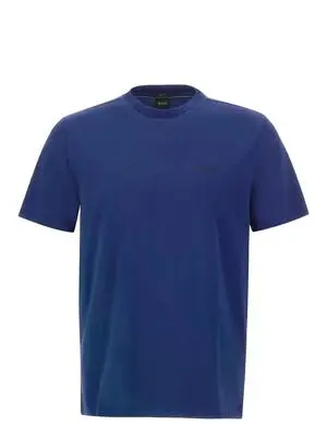 BOSS Logo-print Jersey T-shirt - Blue