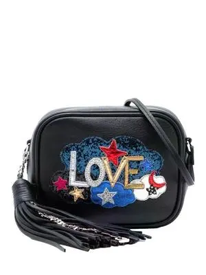 Saint Laurent Mini Embroidered Camera Bag - Black