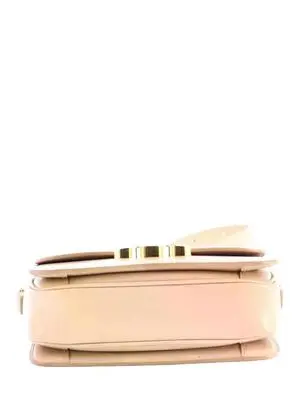 Celine Triomphe Shoulder Bag In Smooth Calfskin - Neutrals