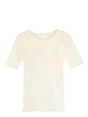 SKALL STUDIO Eddie Ribbed Knit T-shirt - Neutrals