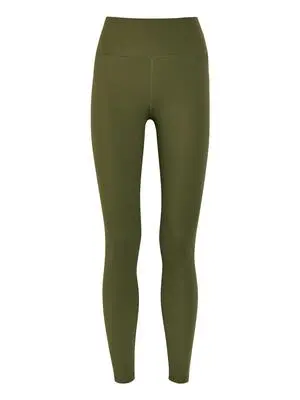 NOW YOU LIVE Willoughby Stretch-jersey High-rise Leggings - Olive
