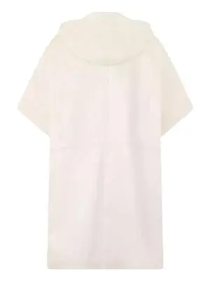 MOORER Hooded Button Cape - Neutrals