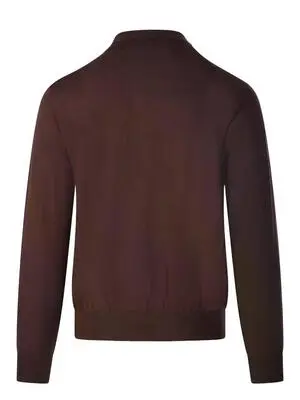 Altea Long-sleeve Polo Shirt - Brown
