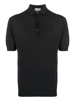 John Smedley Adrian Short-sleeve Cotton Polo Shirt - Blue