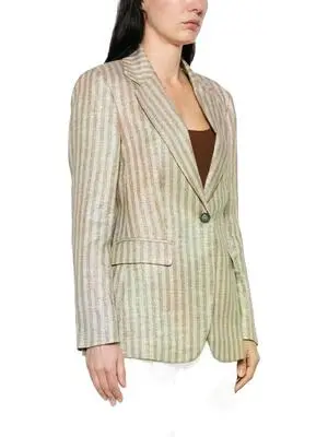 BRUNELLO CUCINELLI Brunello Cucinelli Striped Single-Button Blazer