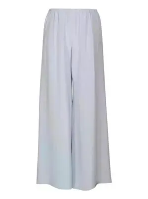 PETER COHEN Elasticated-waist Wide-leg Trousers - Blue