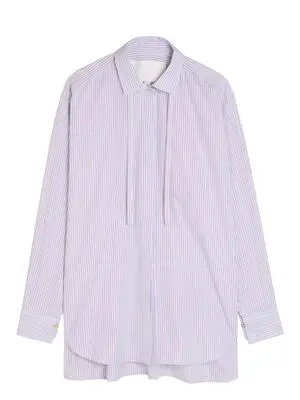 RÙADH The Dune Striped Cotton Shirt - Red