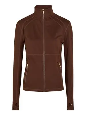 NOW YOU LIVE Clayton Stretch-jersey Jacket - Brown