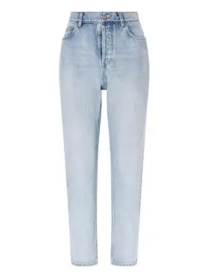 Saint Laurent High-rise Slim-leg Jeans - Blue
