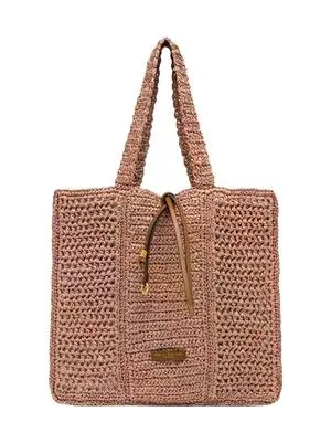 GIANNI CHIARINI Nefeli Crochet Shopper Bag - Neutrals