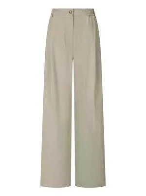 STUDIO TOMBOY Elasticated Waist Wide-leg Trousers - Neutrals