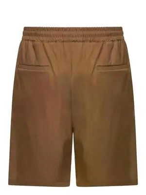 D4.0 D4.0 Pleated Shorts Brown