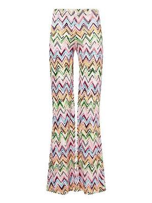 Missoni Chevron Flared Knitted Trousers - Multicolor