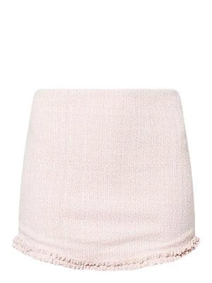 Devon Windsor Bianca Woven Mini Skirt - Rose Cream