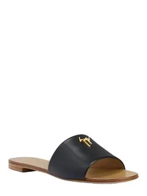 GIUSEPPE ZANOTTI Shirley Flat Sandals - Black