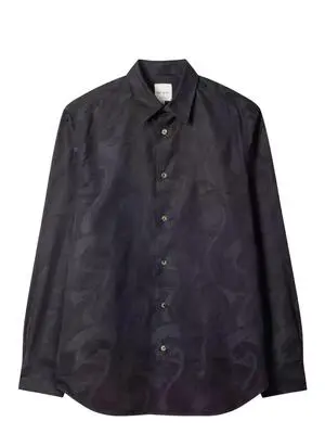 PAUL SMITH Swan Jacquard Cotton Shirt