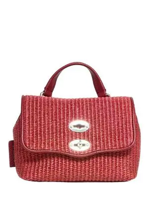 ZANELLATO Baby Postina® Raffia Tote Bag - Red