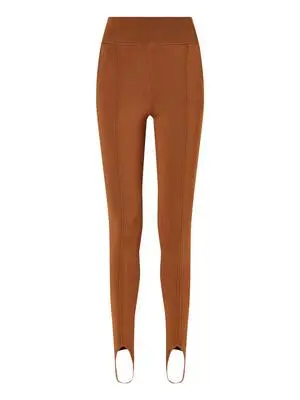 Chloé Stretch-jersey Tapered Leggings - Brown