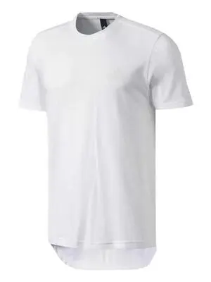 Adidas Essentials Droptail 3-stripe T-shirt - White