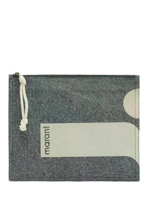 Isabel Marant Étoile Netia Clutch Bag - Grey