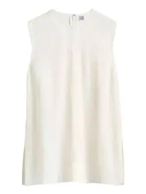 TOTEME TOTEME Sleeveless Ribbed Top Neutrals
