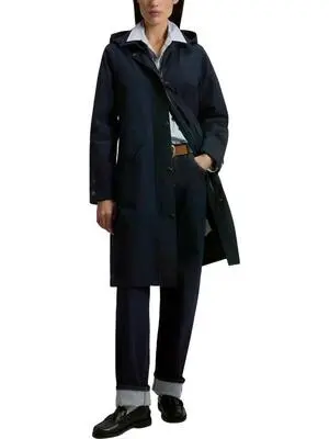 Woolrich Gtx Long Parka Coat - Blue