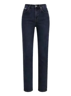 Calvin Klein Mom Fit Straight Leg Jeans - Blue