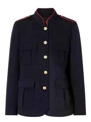 NILI LOTAN Front Flap-pocket Jacket - Blue