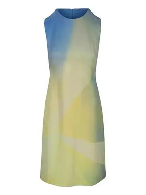 Akris Geometric Sleeveless Dress - Blue
