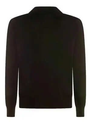 PIACENZA CASHMERE 1733 Geometric Pattern Cardigan - Black