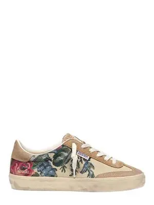 GOLDEN GOOSE Golden Goose Soul Star Floral Print Canvas Sneakers