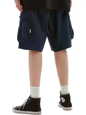 FINGERCROXX Cargo Pocket Shorts - Blue