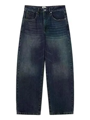B+AB Faded Effect Wide-leg Jeans - Blue