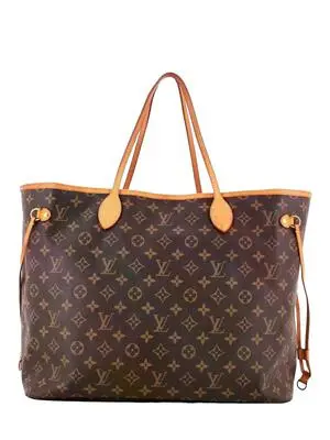 LOUIS VUITTON Neverfull Nm Monogram Canvas Gm Tote Bag - Brown