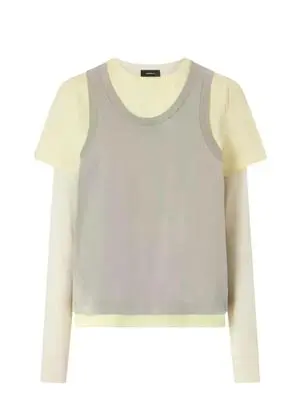 Wardrobe.NYC Colour-block Layered Mini Dress - Neutrals
