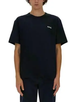 A.p.c. Chest Logo T-shirt Blue