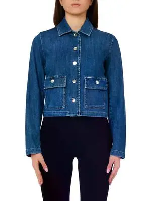 Liu Jo Buttoned-pocket Denim Jacket - Blue