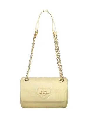 Moschino Quilted Heart Chain Shoulder Bag - Neutrals