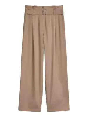 Marc O'polo Belted Woven Trousers - Neutrals
